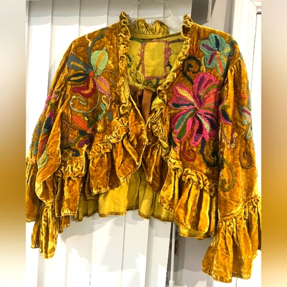 Magnolia Pearl | Jackets & Coats | Magnolia Pearl Yellow Mustard Velvet ...
